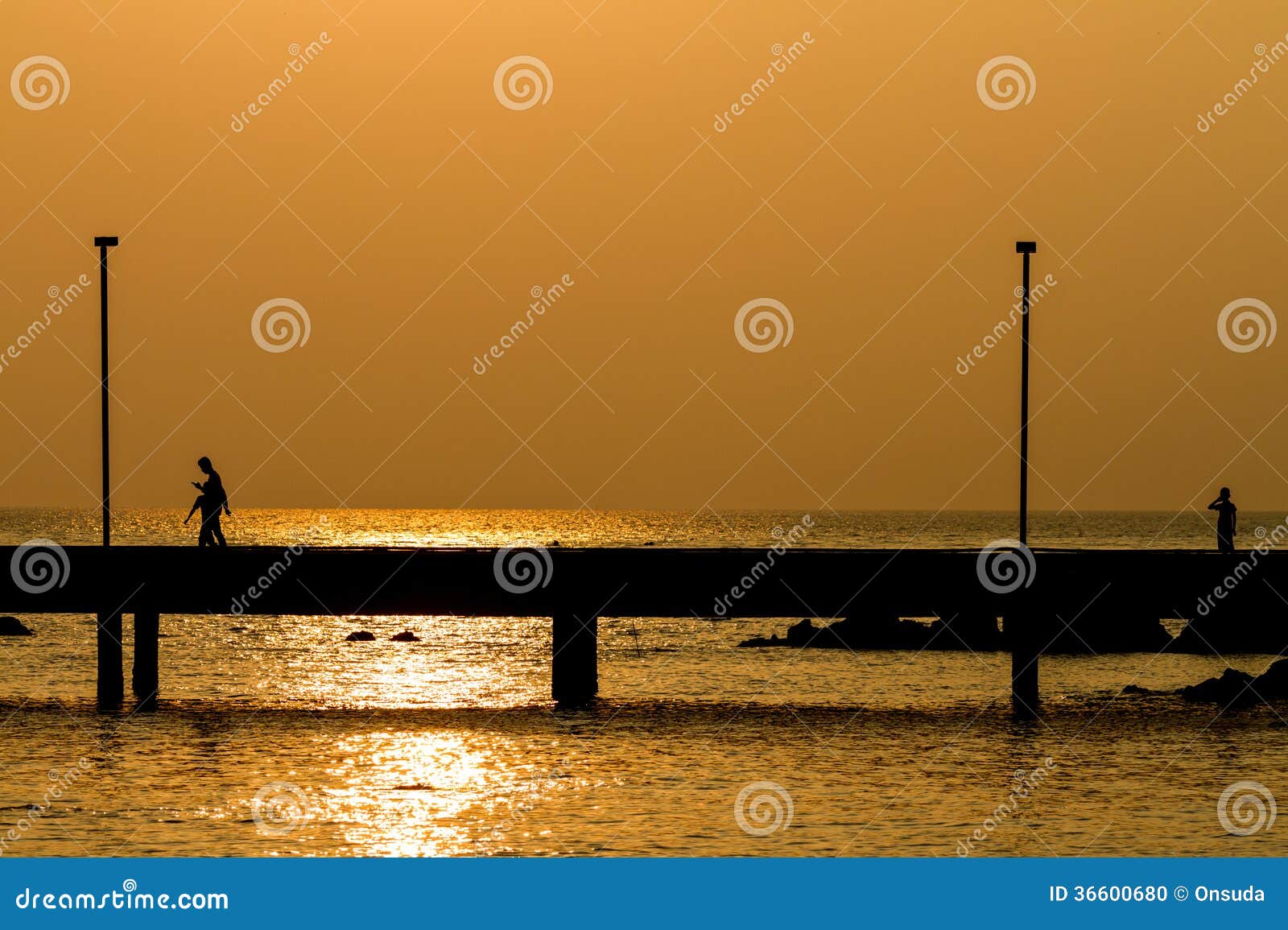 Shadow on bridge stock photo. Image of evening, silhouette - 36600680