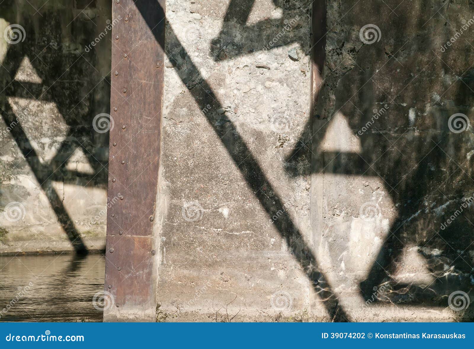 Shadow of the Bridge on Wall Stock Photo - Image of curve, sharp: 39074202