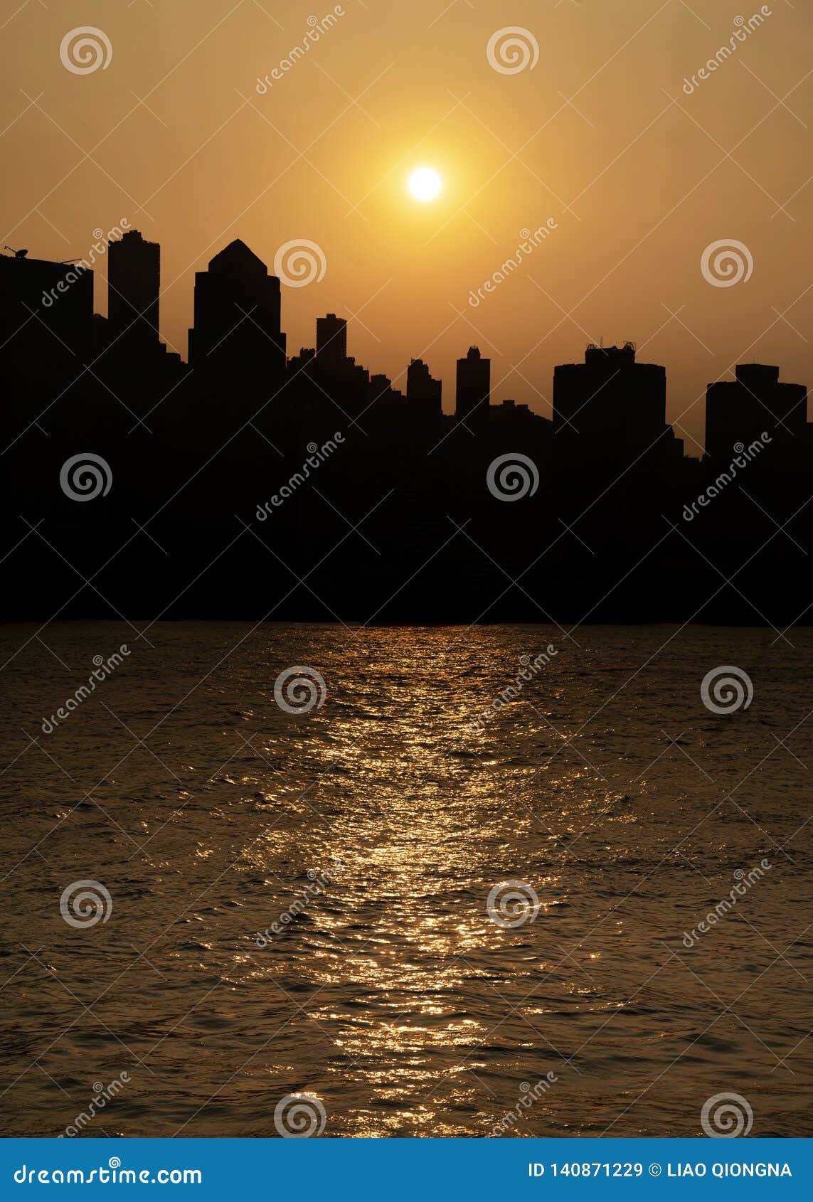The Shadow of the Buildings Stock Image - Image of panorama, dusk ...