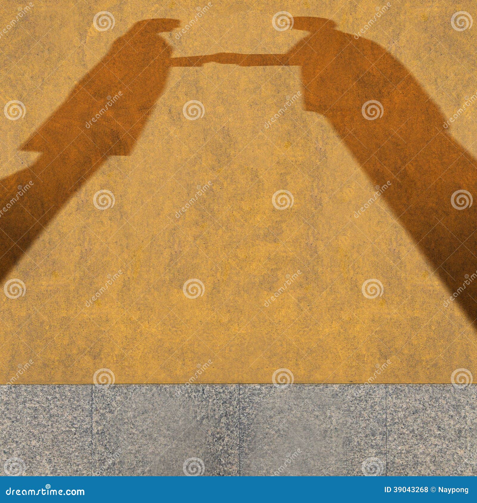 Shadow of Business Handshake Stock Illustration - Illustration of ...