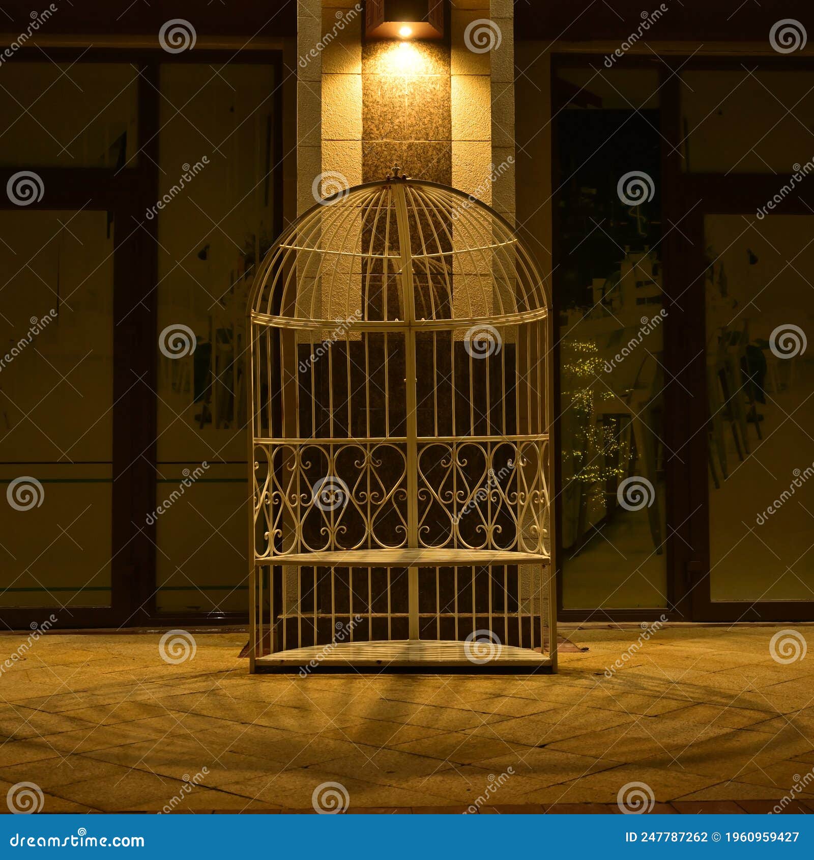 Light cage shadow stock photo. Image of lighting, house - 247787262