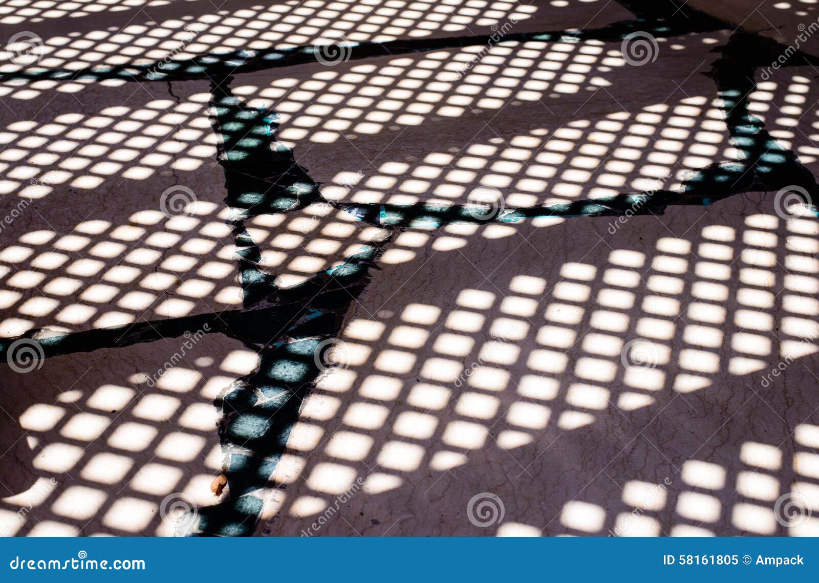 Shadow Cast by a Mesh Grid or Fence Stock Image - Image of light ...