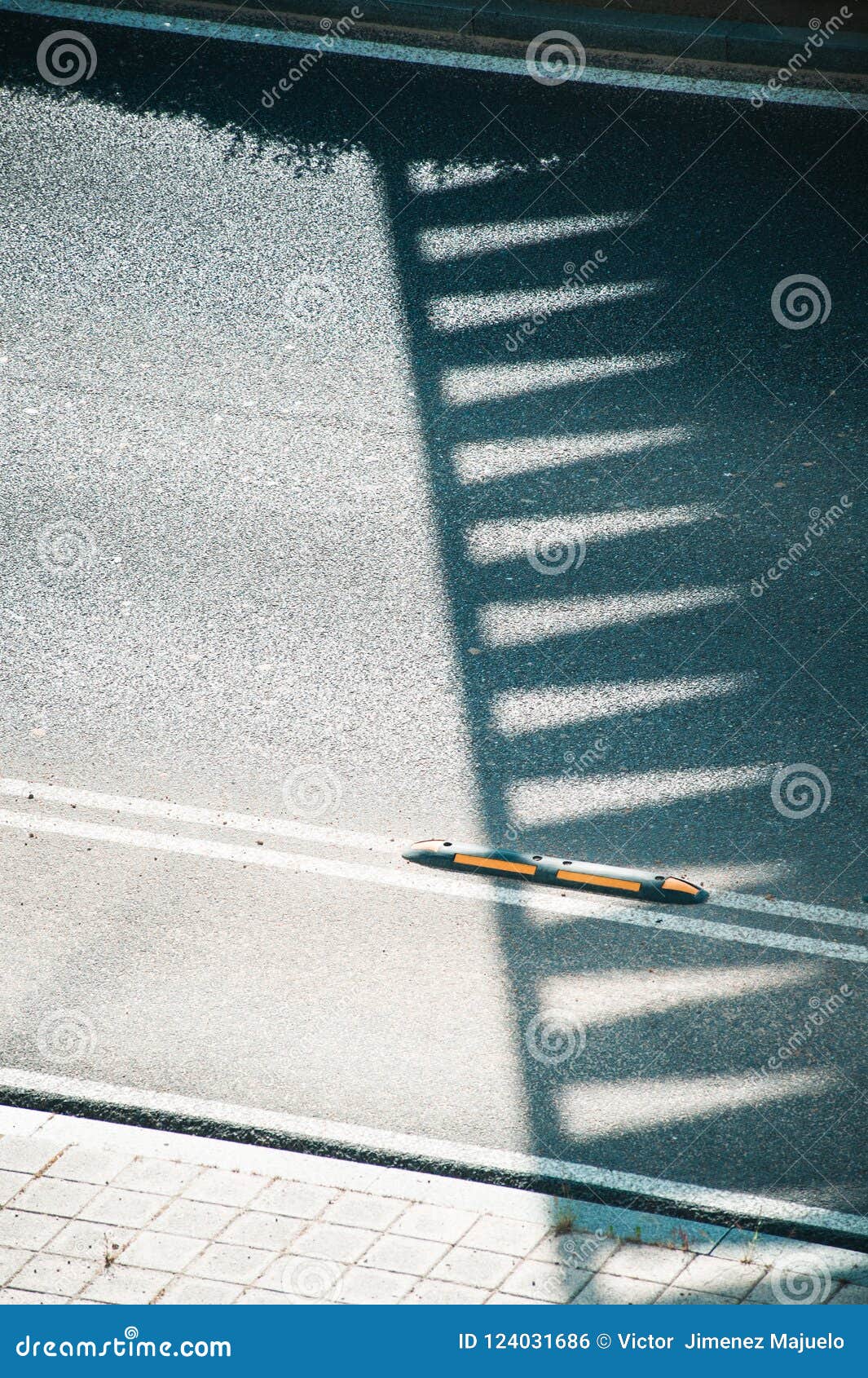 Shadow over road stock photo. Image of design, lines - 124031686