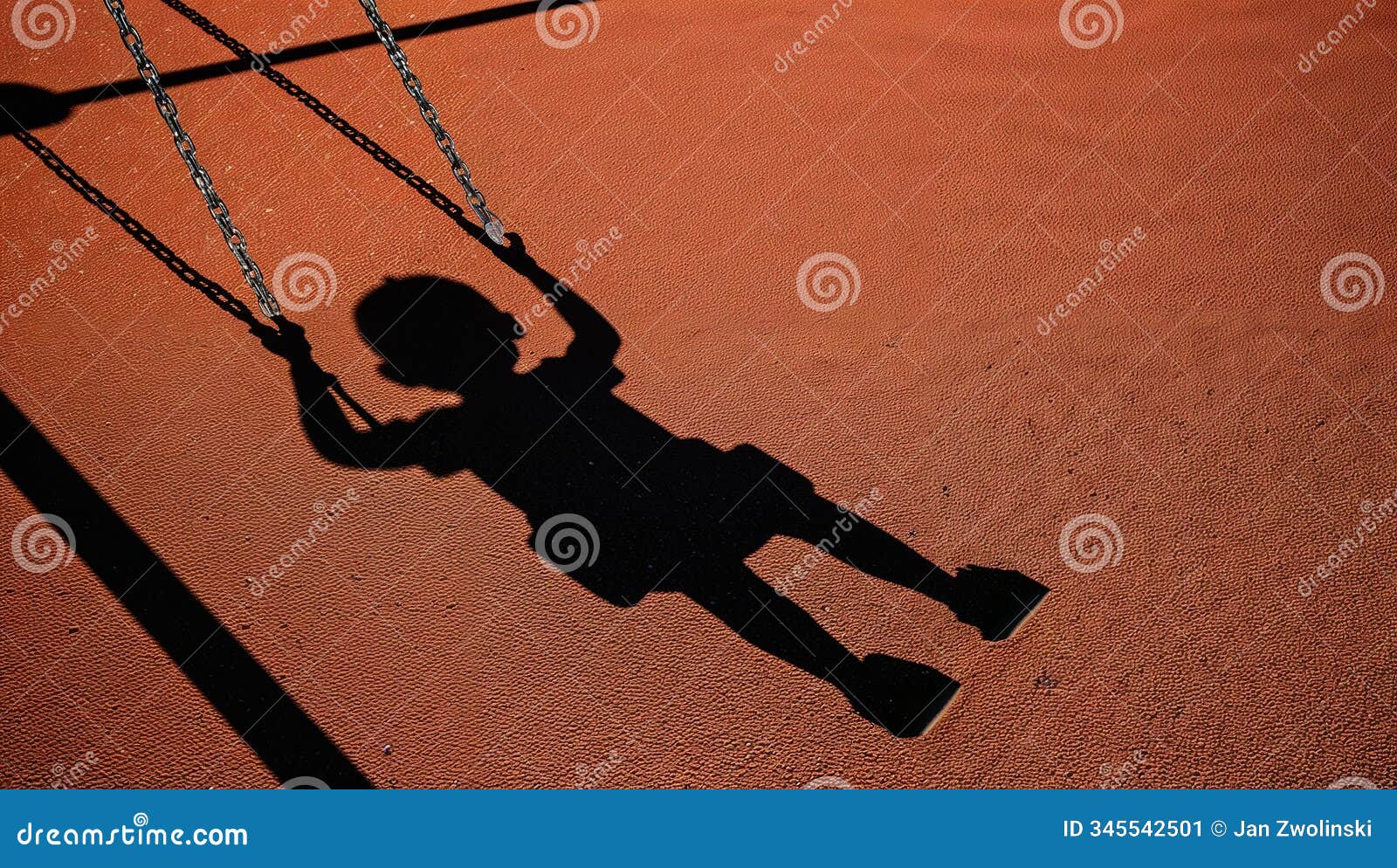 Shadow Of Child On Swing Casting Silhouette On Playground Royalty-Free Stock Photography ...