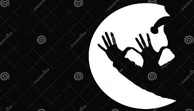 Shadow of a clown stock illustration. Illustration of rendering - 12071366