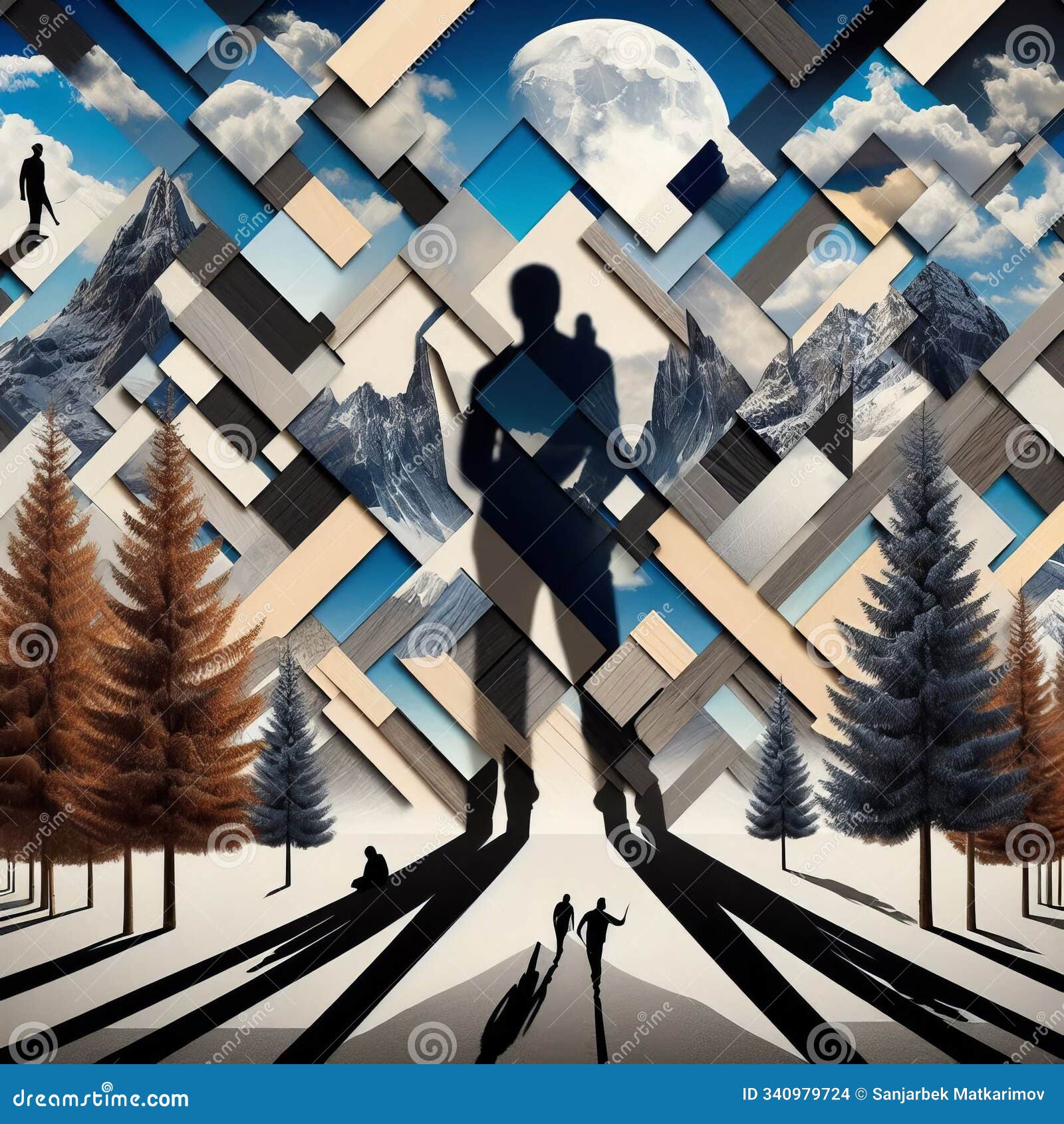 Shadow Collage Physically Cut and Paste Shadow Shapes from Vario Stock ...