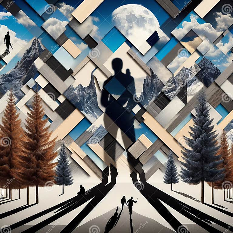 Shadow Collage Physically Cut and Paste Shadow Shapes from Vario Stock ...