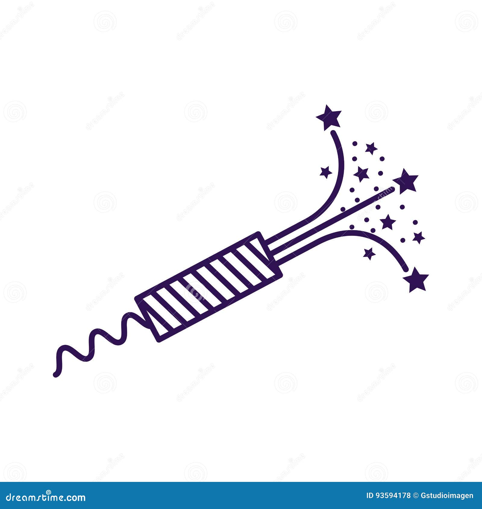 Shadow Confetti Shot Cartoon Stock Vector - Illustration of holiday ...