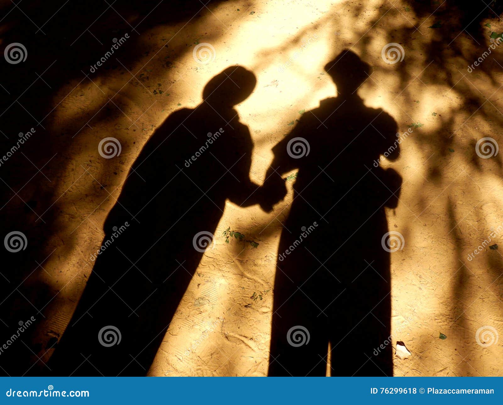 Shadow Couple stock photo. Image of intimidating, dark - 76299618