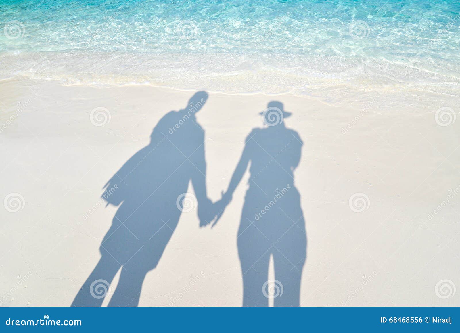 Shadow of Couple Holding Hands Stock Photo - Image of white, nature ...