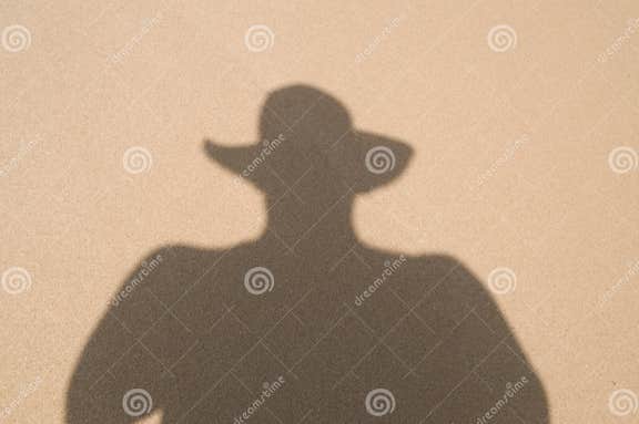 Shadow of cowboy in hat stock photo. Image of grains - 22091770