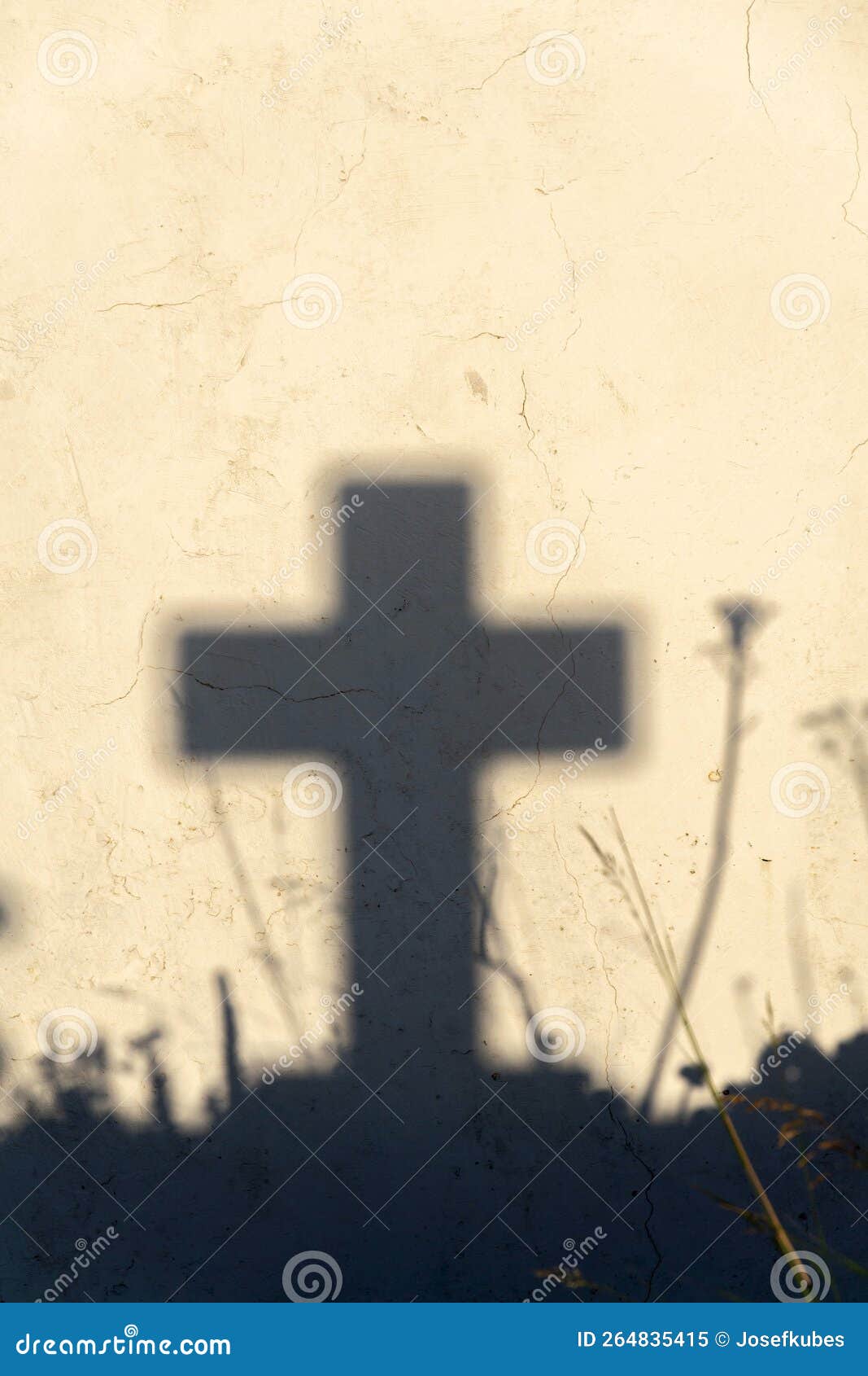 Shadow of a Cross on a Grave in a Greek Cemetery at Dawn Stock Image ...