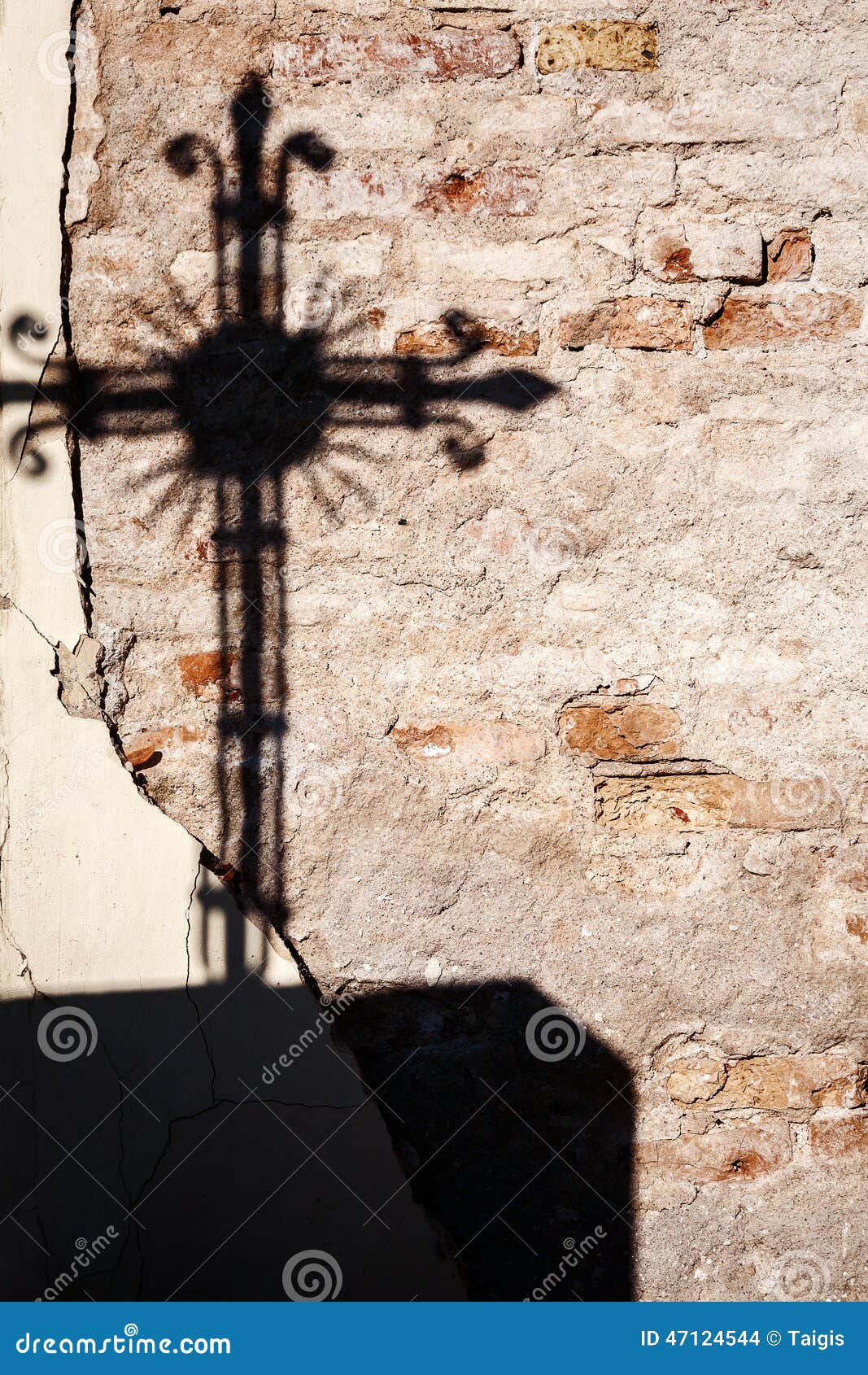 Shadow of a cross stock photo. Image of christian, christianity - 47124544