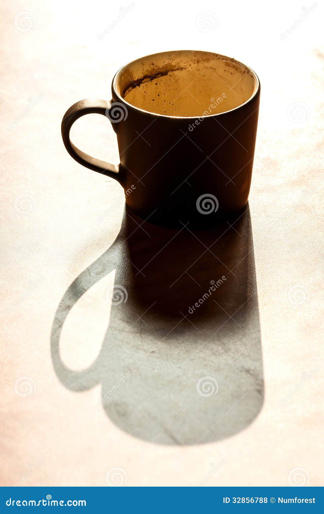 Shadow and a cup stock photo. Image of white, brown, cafe - 32856788