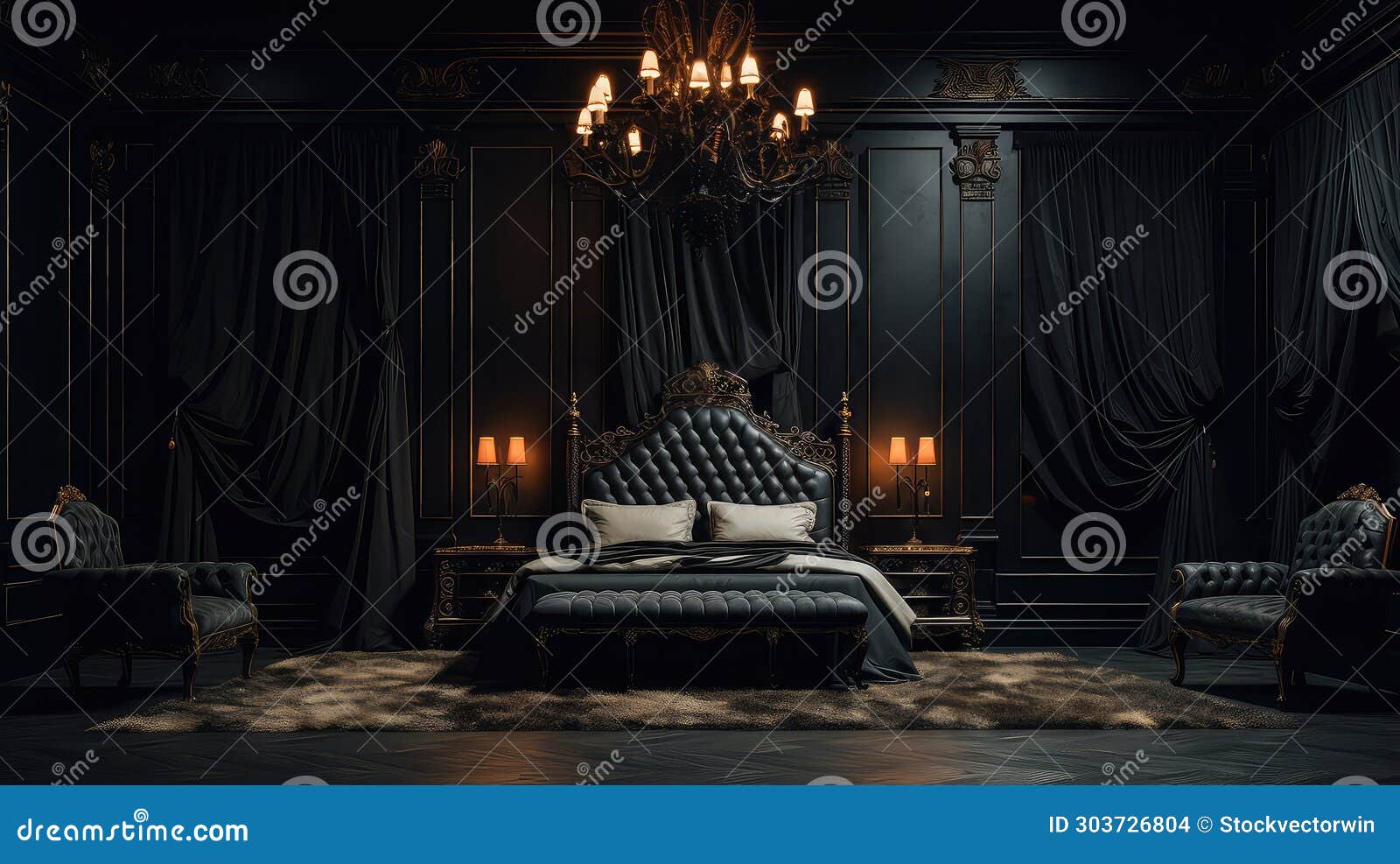 Shadow Dark Interior Background Stock Illustration - Illustration of ...