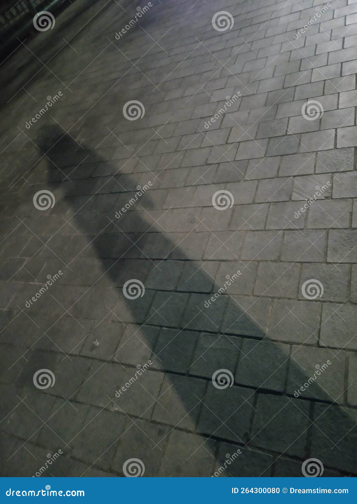 A Shadow in the Dark of a Quiet and Lonely Night Stock Photo - Image of ...