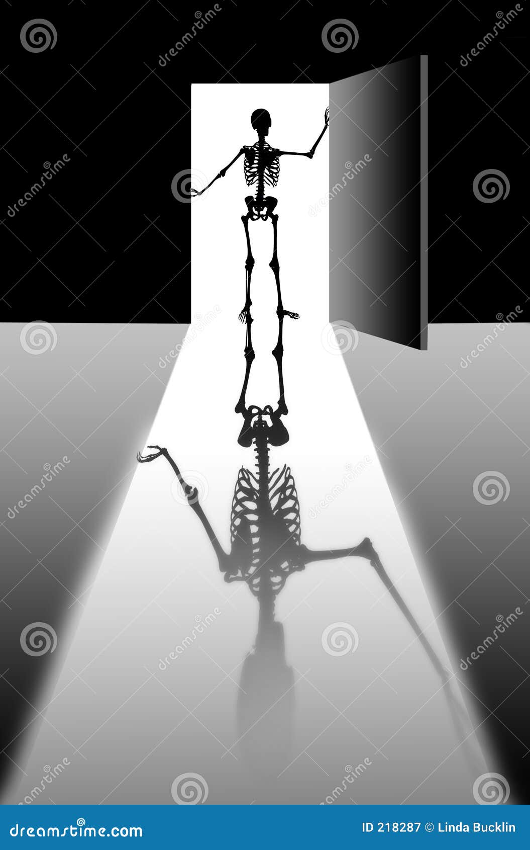 Shadow of Death stock illustration. Illustration of shadows - 218287