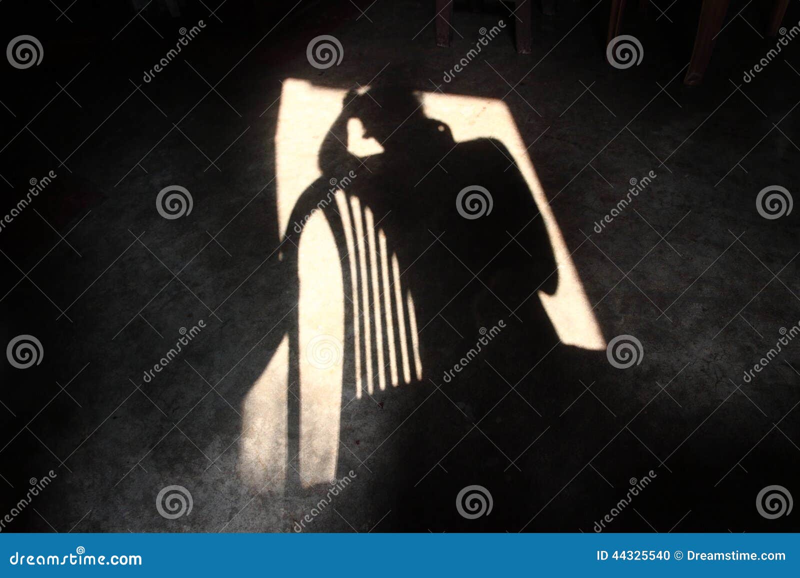Shadow of depression stock photo. Image of sunlight, person - 44325540