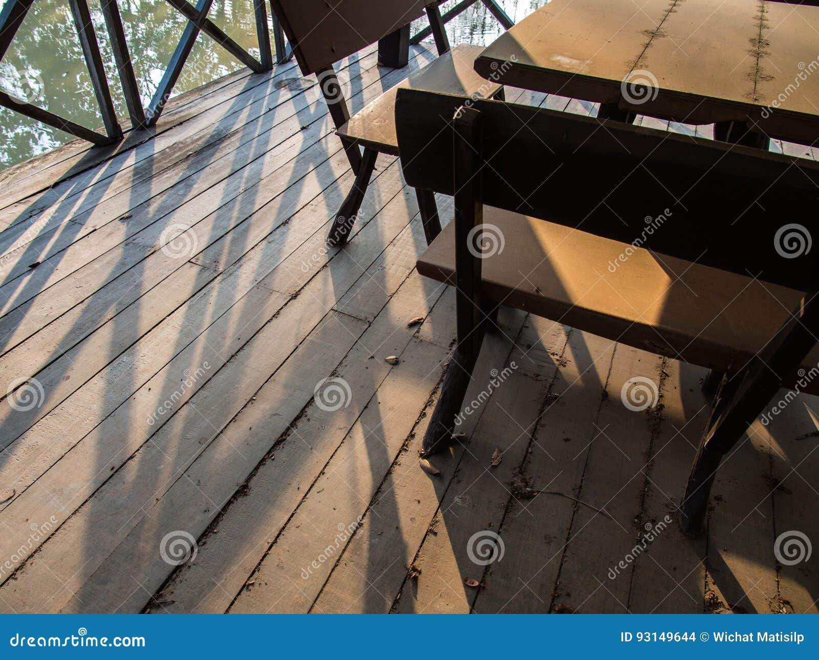 Shadow in the Deserted Restaurant Stock Photo - Image of desk, house ...