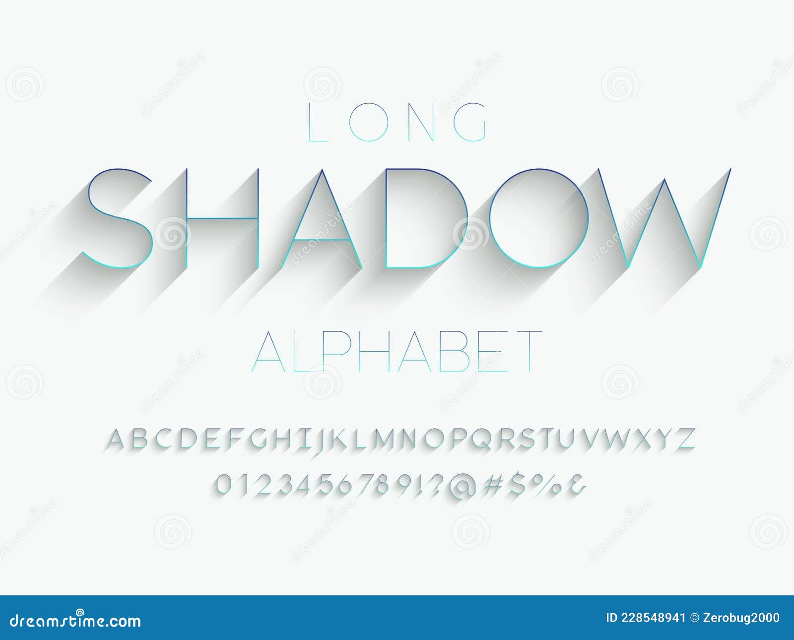 Shadow display font stock vector. Illustration of modern - 228548941