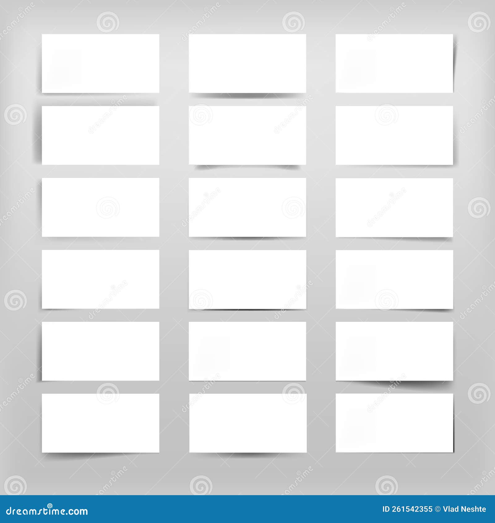 Shadow Divider. Realistic Shadow Effect Under a Sheet of Paper Stock ...