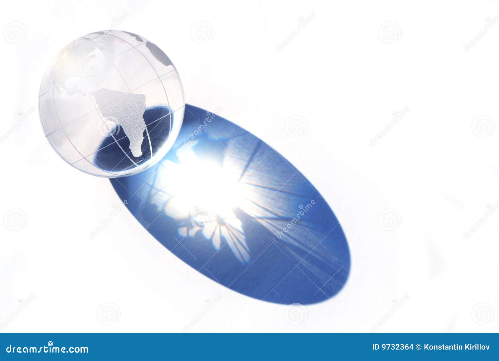 Shadow of Earth stock photo. Image of globe, glass, earth - 9732364