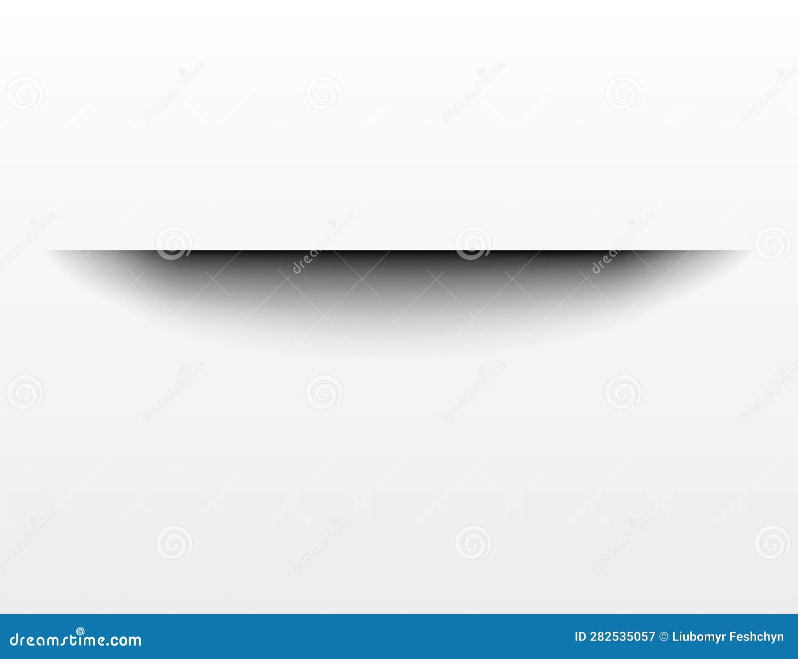 Shadow Effect. Realistic Blurred Edges Shadow of Isolated Template ...