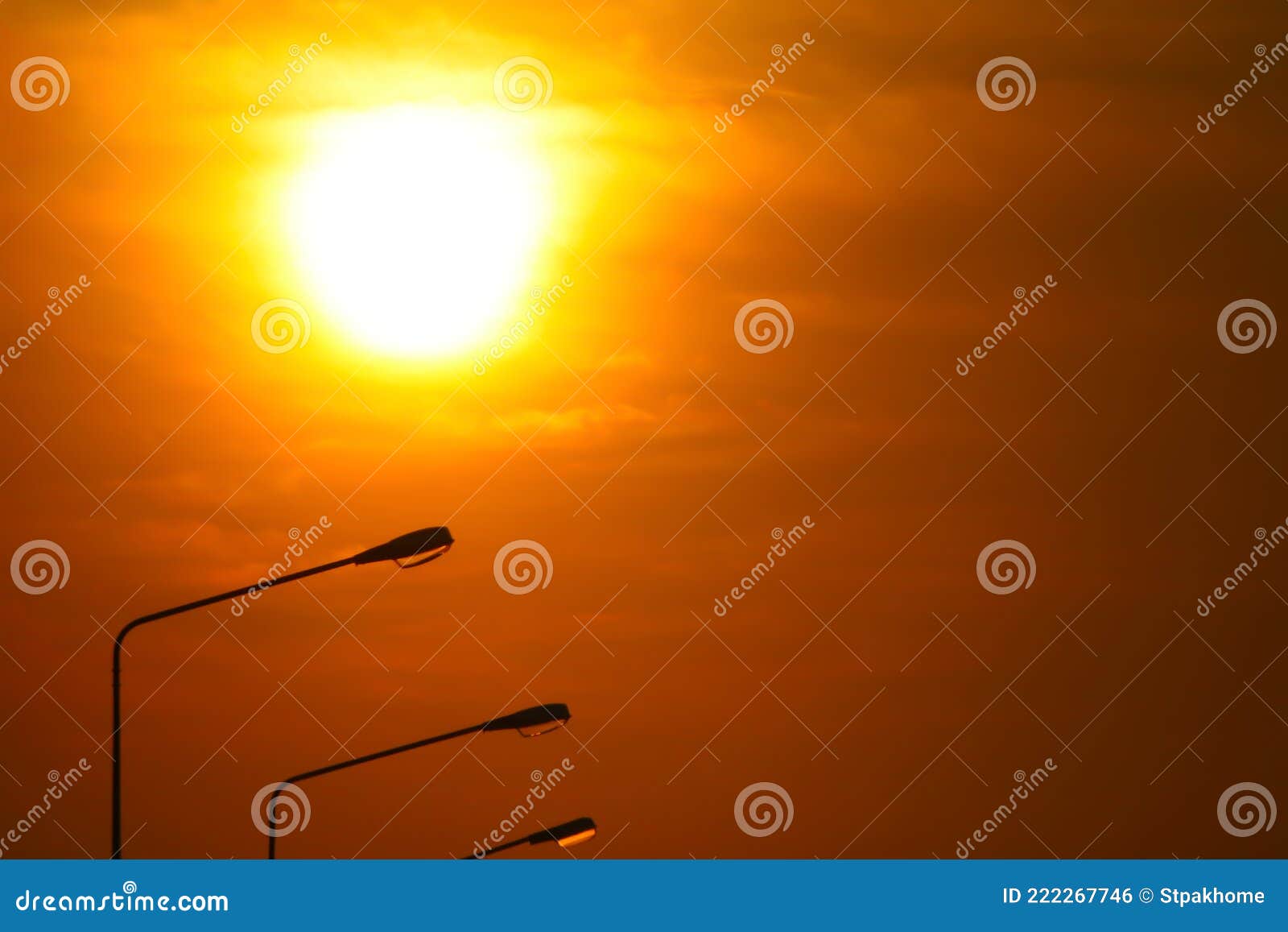 The Shadow Of The Electric Pole In The Background Of The Sun Stock ...