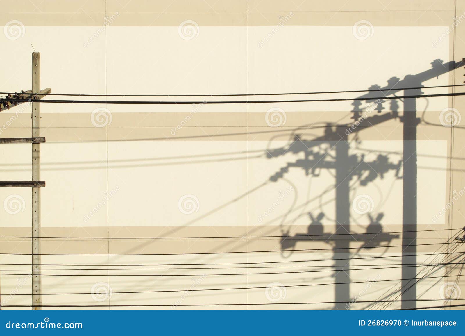 Shadow of electric post stock photo. Image of texture - 26826970