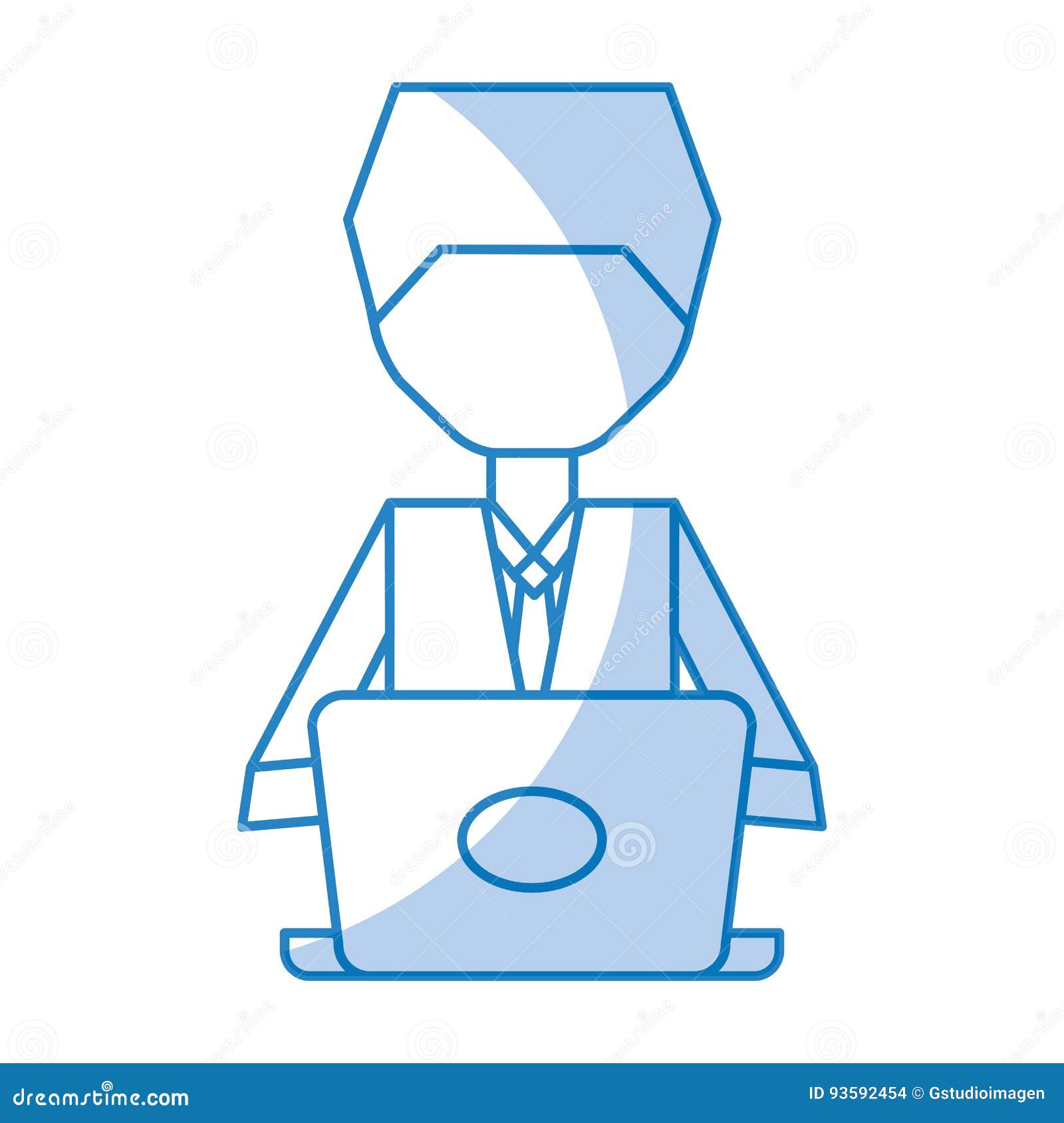 Shadow faceless cartoon stock vector. Illustration of information ...