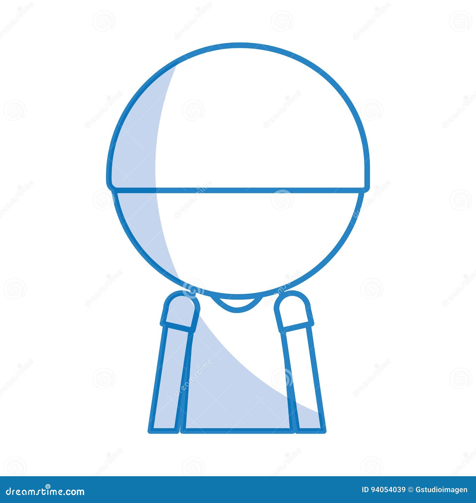 Shadow Faceless Cute Little Boy Stock Vector - Illustration of ...