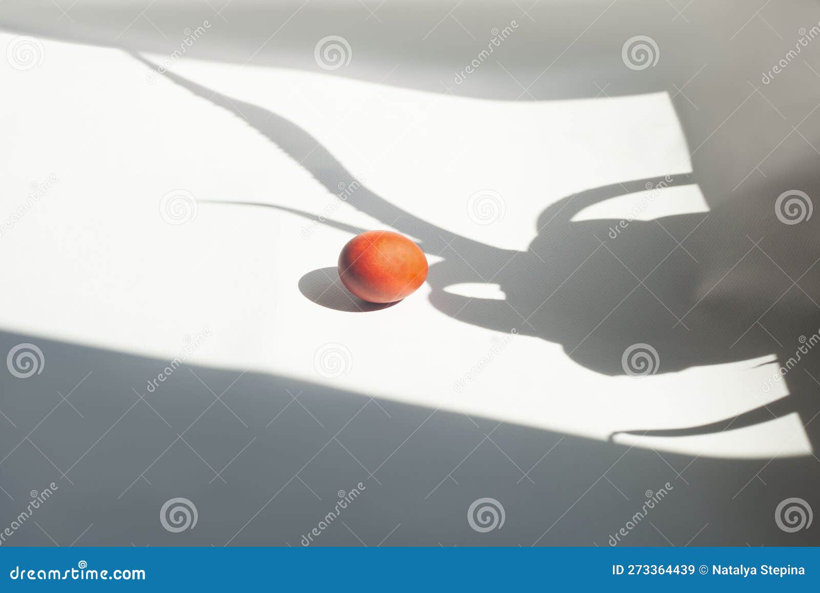 The Shadow of a Fairy-tale Animal Approaches the Easter Dyed Egg Stock ...