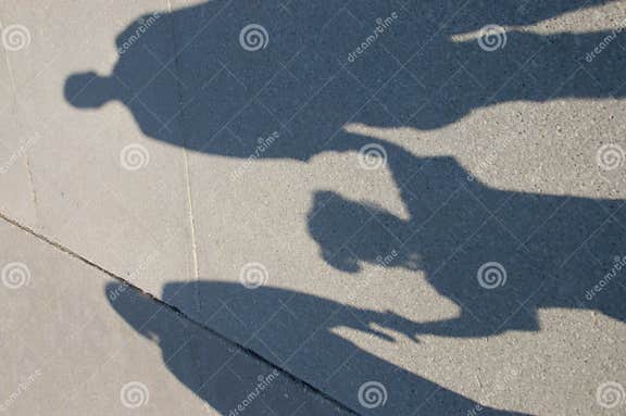 Shadow of family stock image. Image of silhouette, parent - 3530219