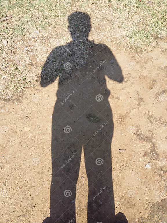 Shadow of fat man stock photo. Image of shadow, grown - 65802624