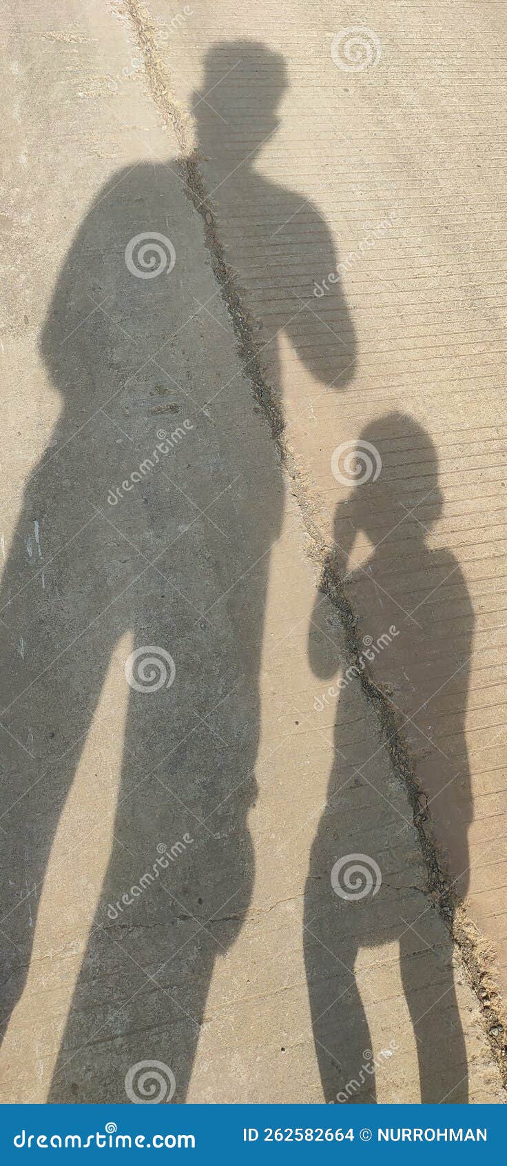 A Shadow of a Father and Son Walking Together Stock Photo - Image of ...