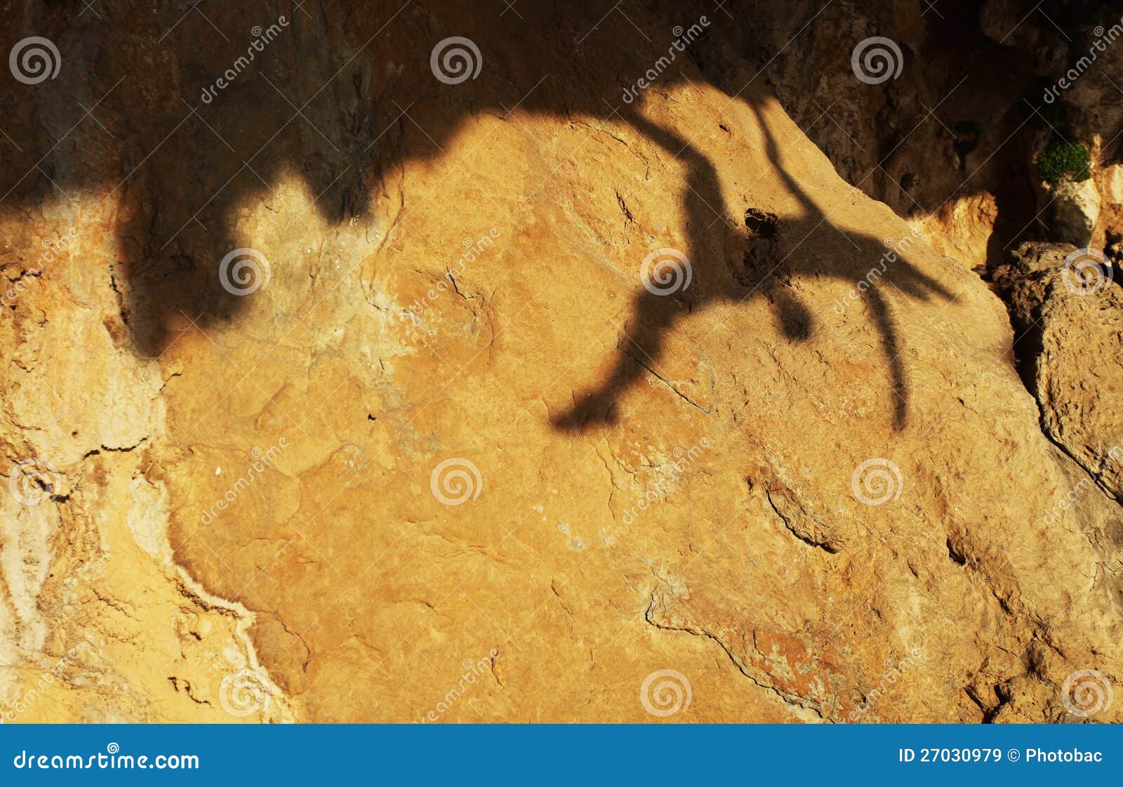 Shadow of a Female Rock Climber Stock Image - Image of rock, difficult ...