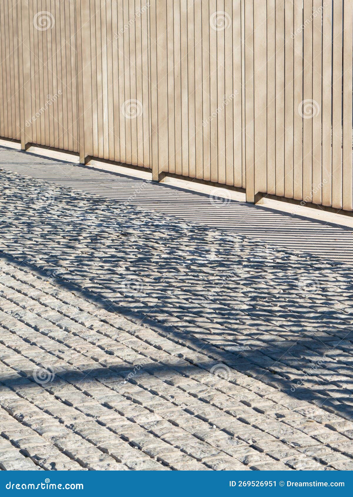 Shadow of a Fence on the Sidewalk Stock Image - Image of pavement ...