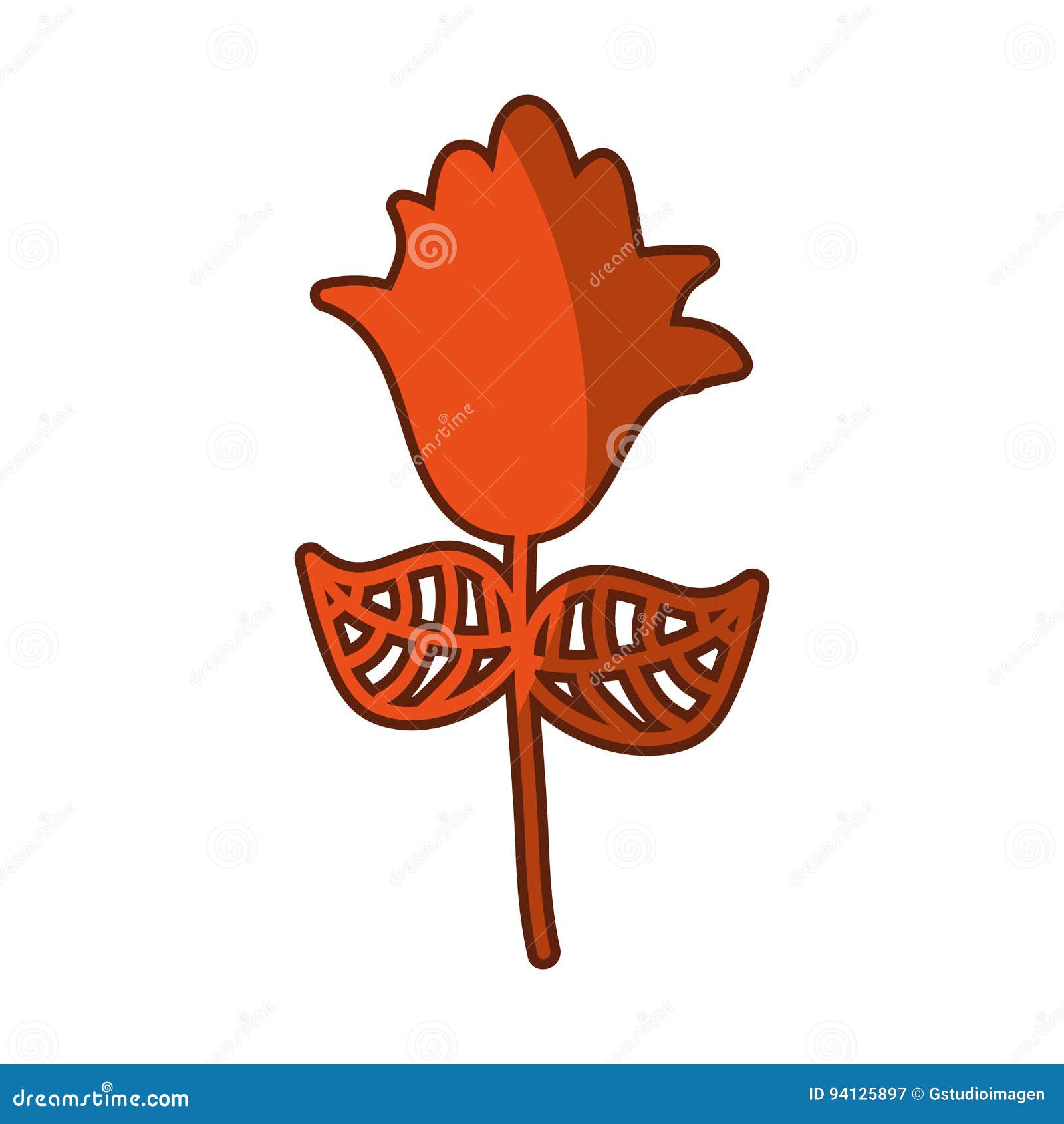 Shadow Flower Cartoon Vector Stock Vector - Illustration of frame ...