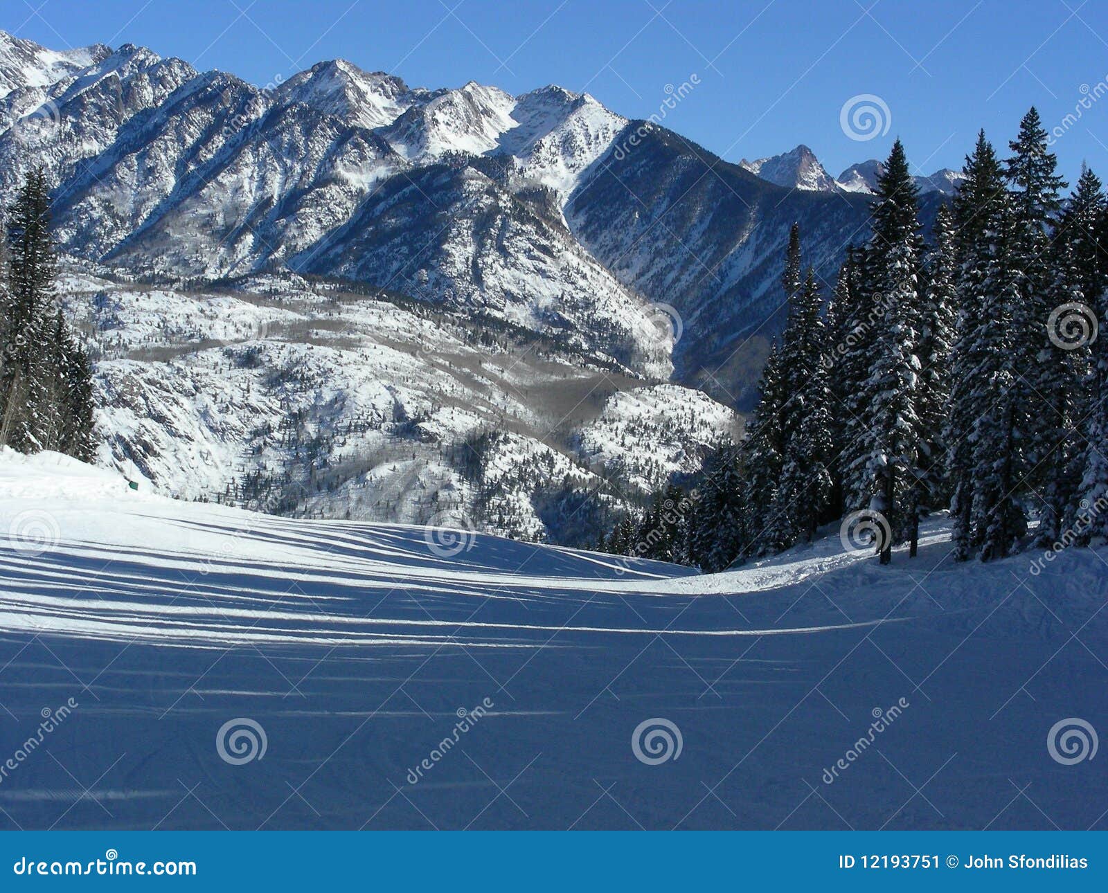 Shadow and Fog stock image. Image of rockies, winter - 12193751