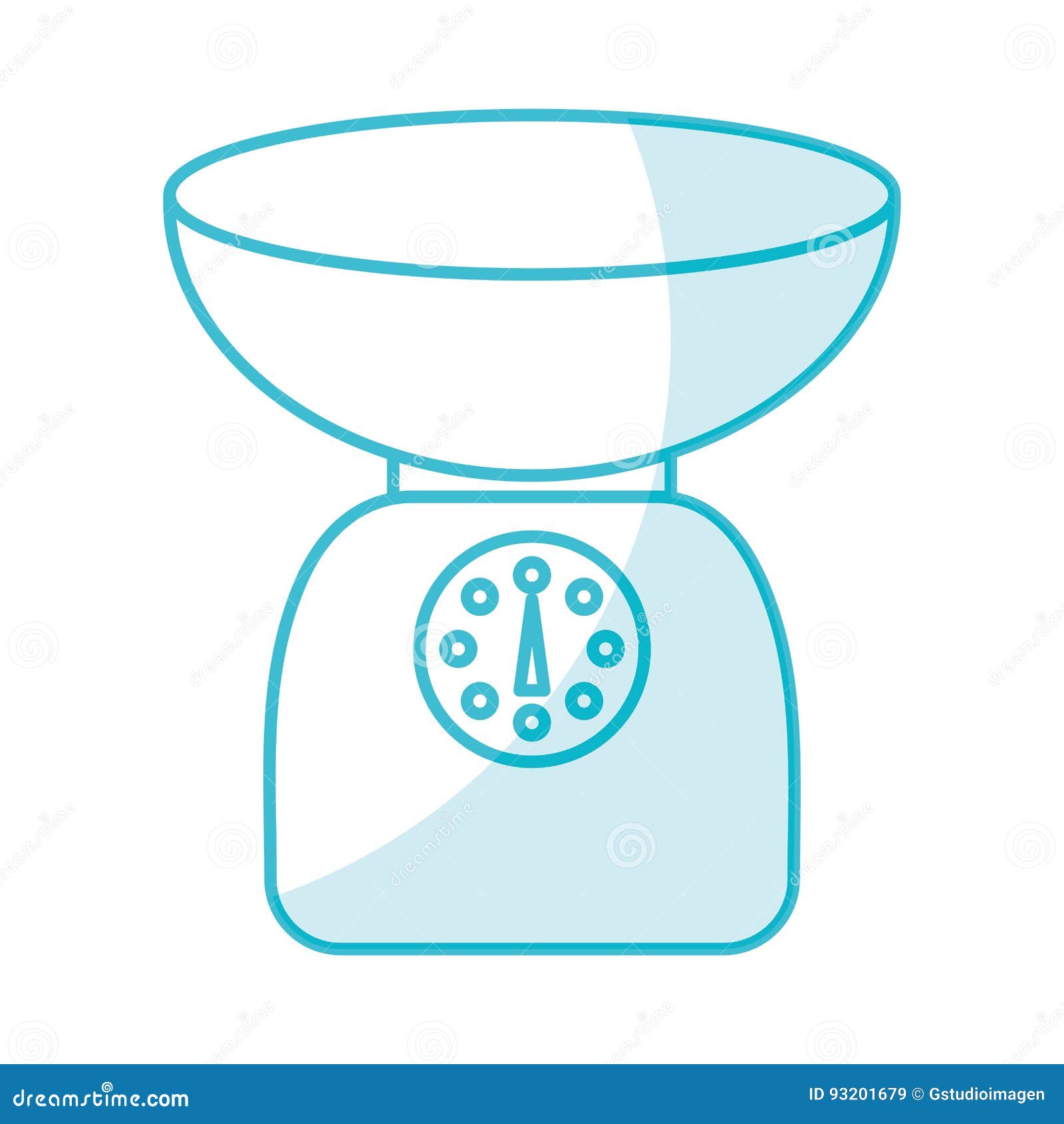 Shadow Food Scale Graphic Design Stock Vector - Illustration of menu ...