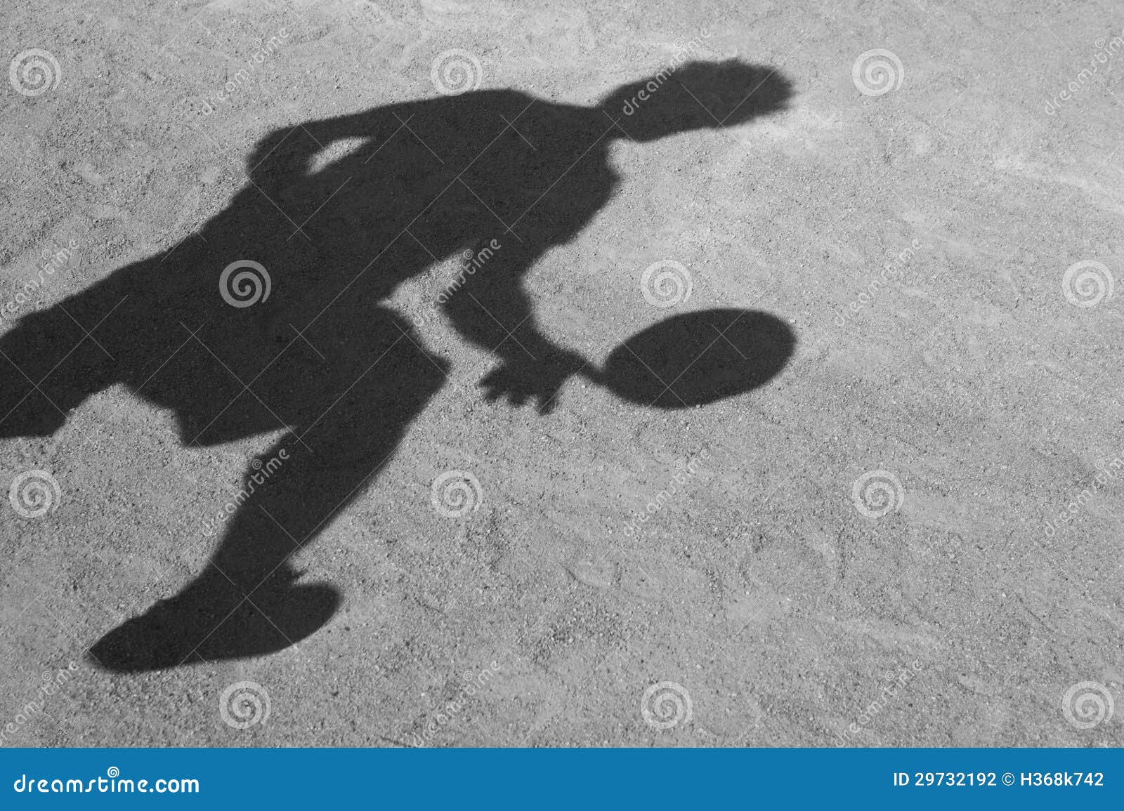 Shadow of a Football Player Stock Photo - Image of play, black: 29732192