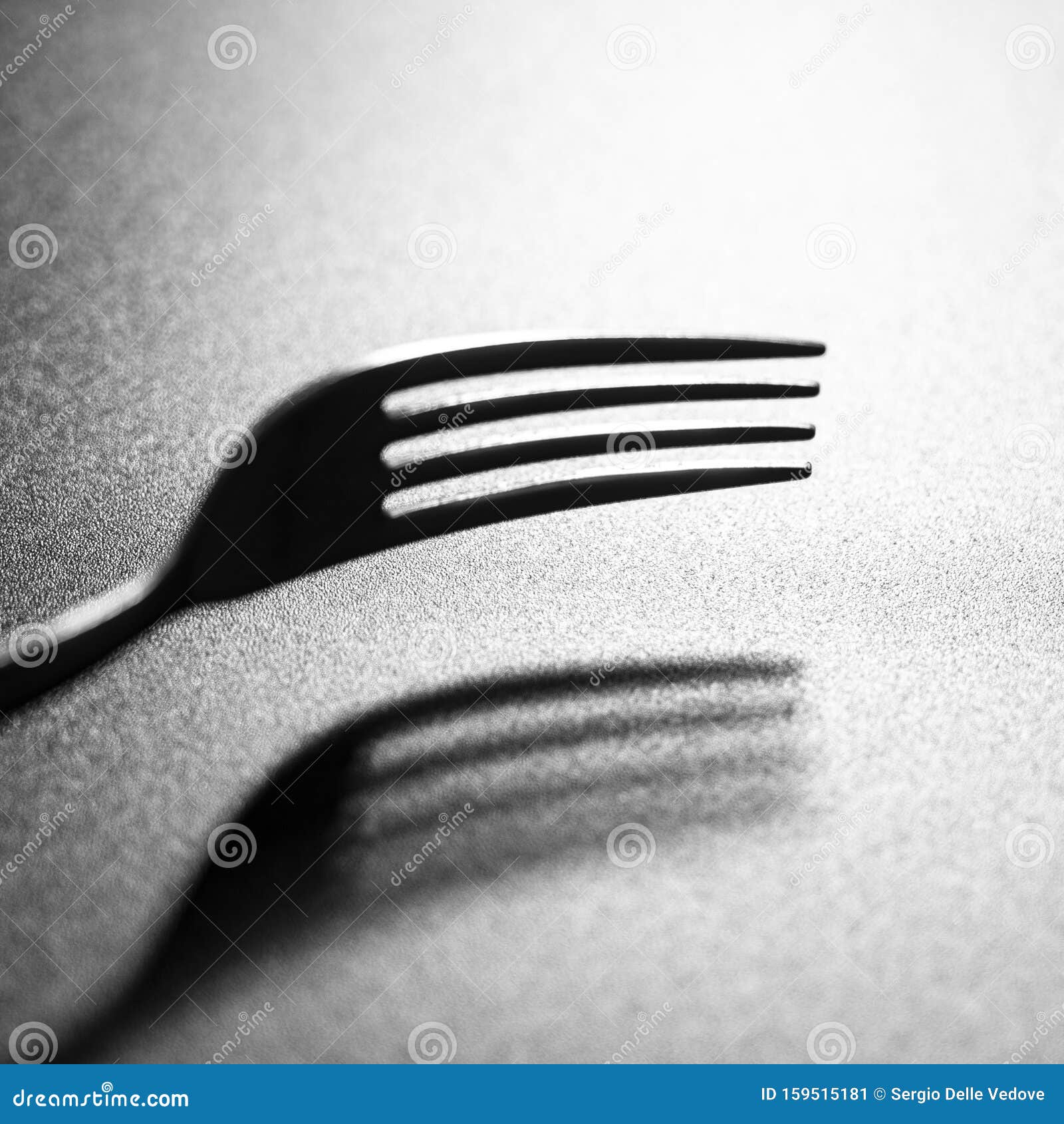 A shadow of the fork stock image. Image of tableware - 159515181