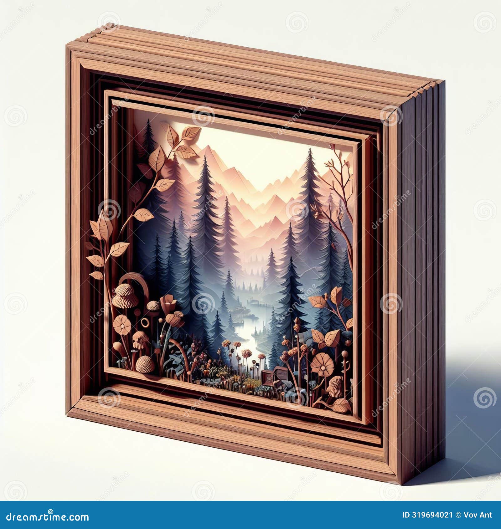 Shadow Frame Box a Frame with Deep Sides that Create a Shaowb Stock ...