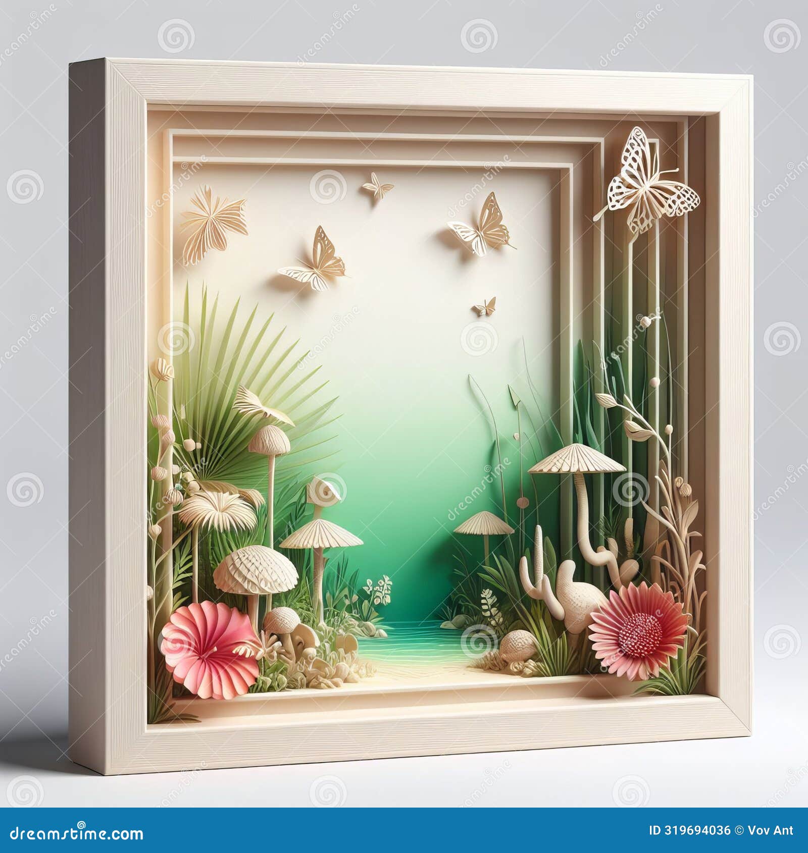 Shadow Frame Box a Frame with Deep Sides that Create a Shadwbox Stock ...