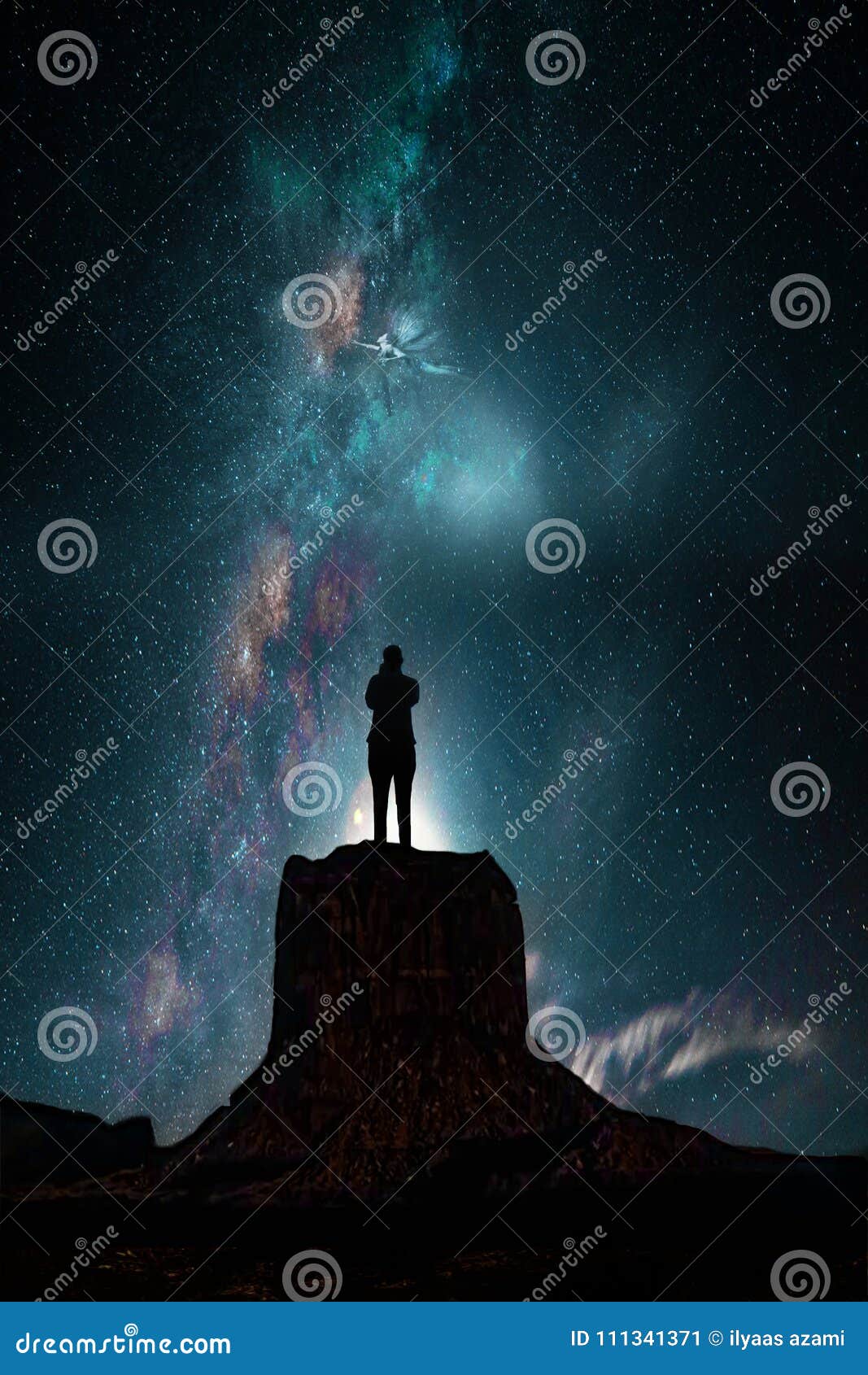 Shadow Galaxy Star Dark Night Stock Image - Image of standing, visual ...