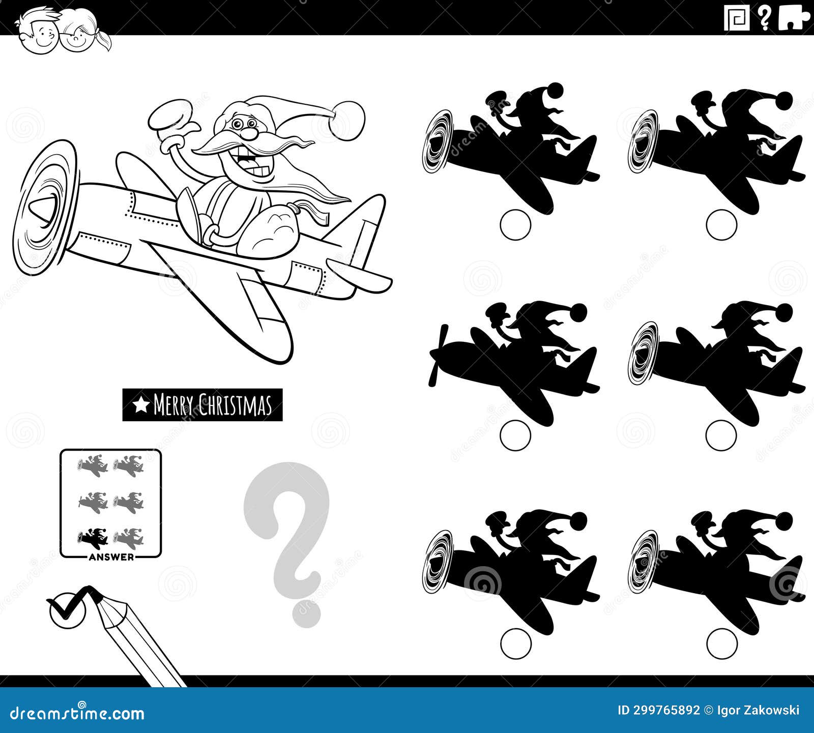 Shadow Airplane Cartoon Vector Illustration | CartoonDealer.com #93595264