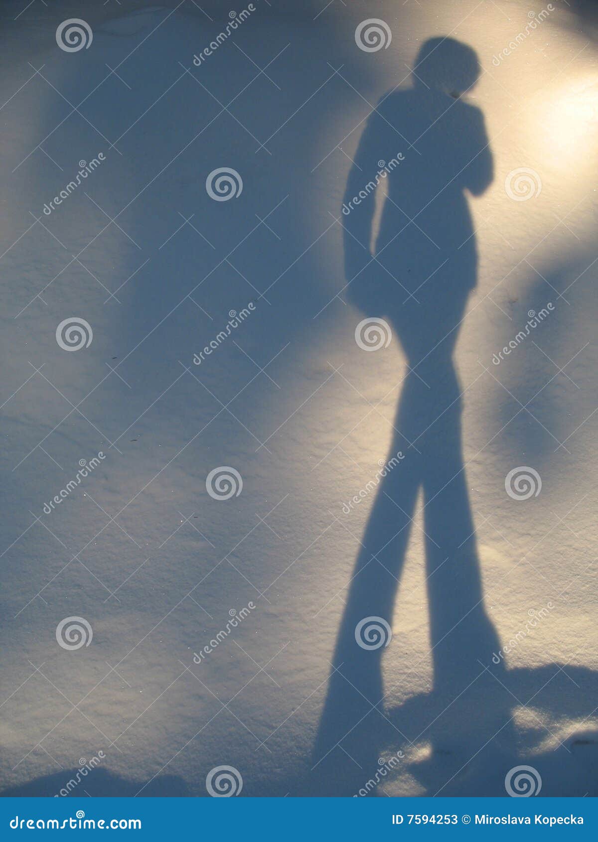 Shadow girl stock image. Image of dark, sunset, contrast - 7594253