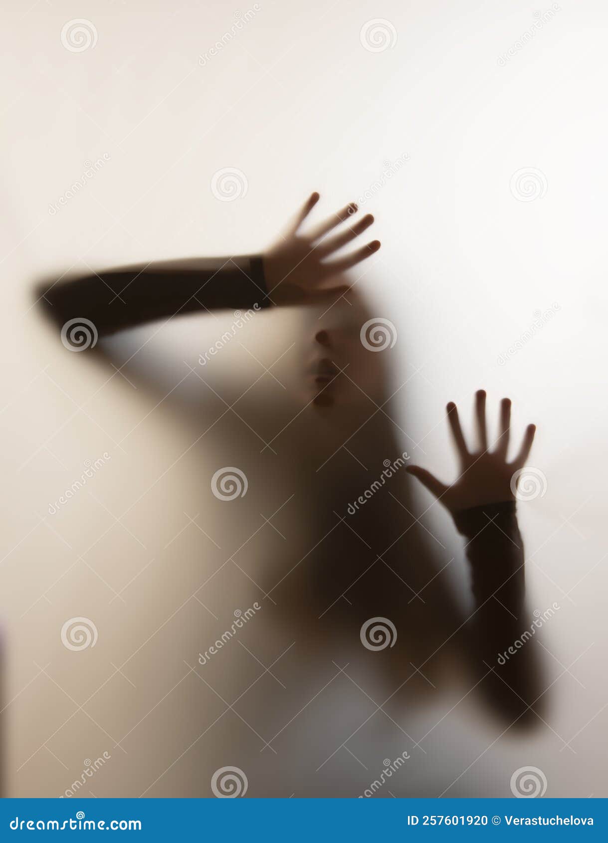 A Shadow of a Girl Behind Transparent Paper Stock Photo - Image of hody ...