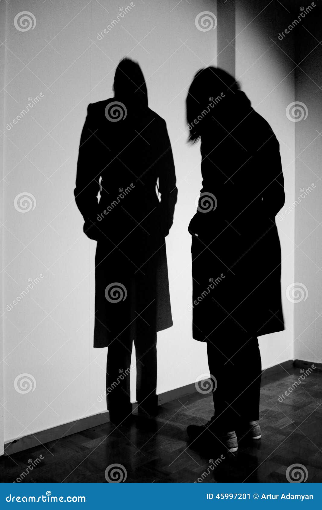 Two Girls In The Shadow Stock Image | CartoonDealer.com #16465237