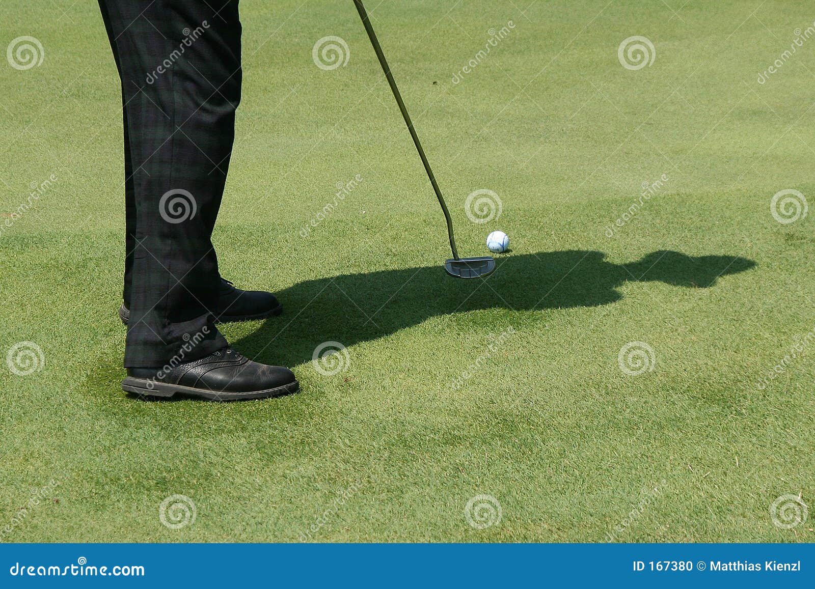 Shadow of golf stock photo. Image of golfer, hole, shadow - 167380